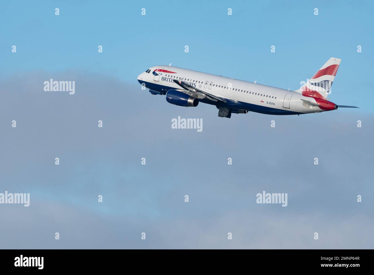 Zurich, Switzerland, January 19, 2023 British airways Airbus A320-232 ...