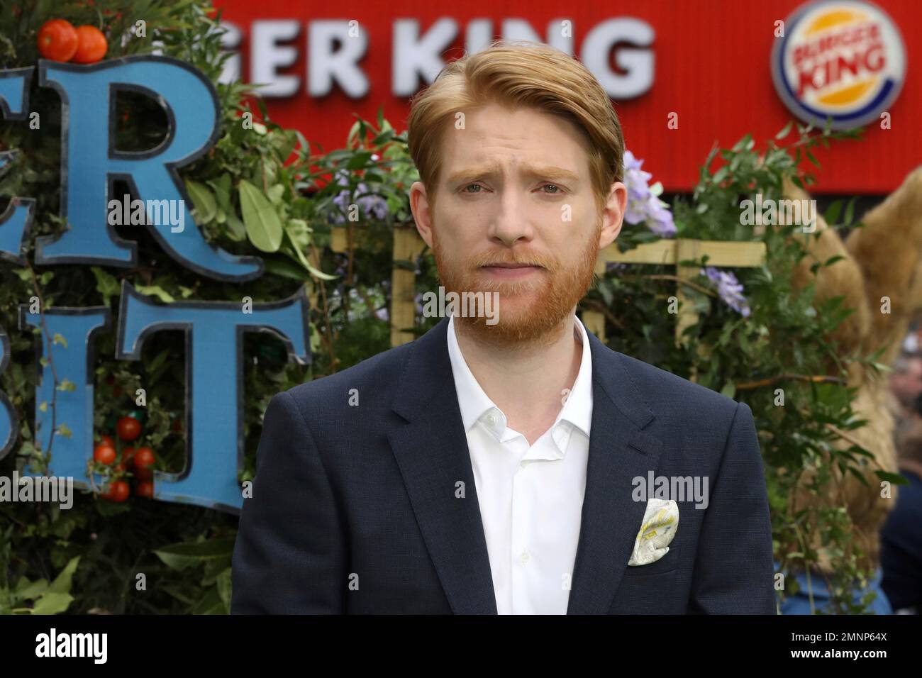 Actor Domhnall Gleeson poses for photographers on arrival at the ...