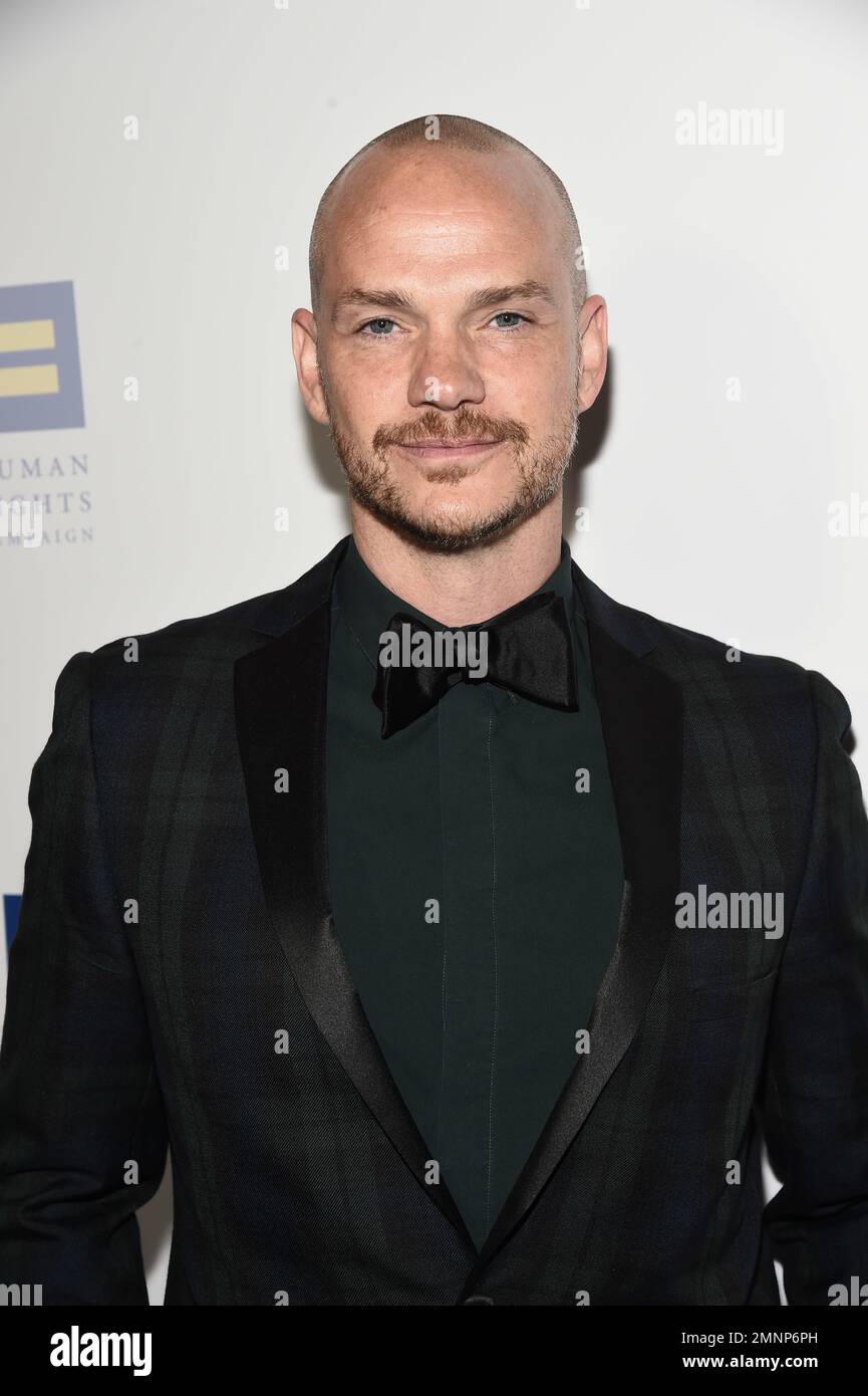 Producer Peter Paige seen at the 2018 Human Rights Campaign Los Angeles ...