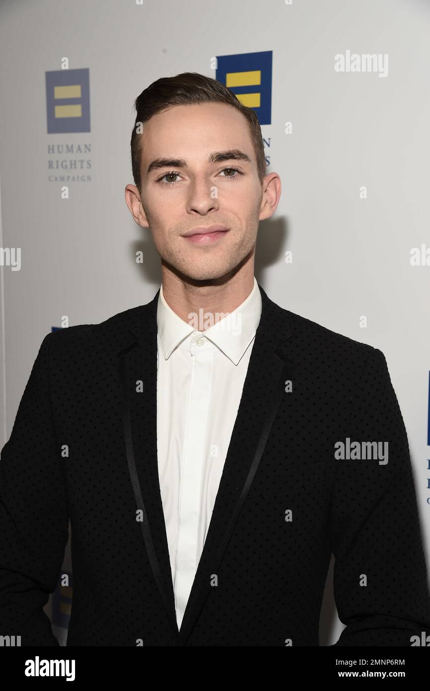 Olympian Adam Rippon seen at the 2018 Human Rights Campaign Los Angeles ...