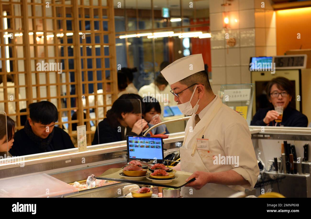 Sushi restaurant interior hi-res stock photography and images - Alamy