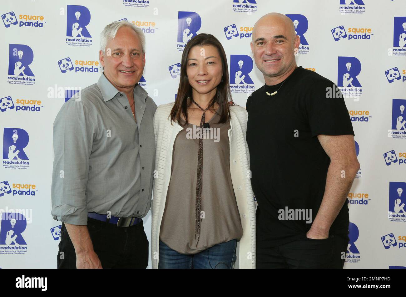 IMAGE DISTRIBUTED FOR SQUARE PANDA INC. - Andre Agassi, right, along ...