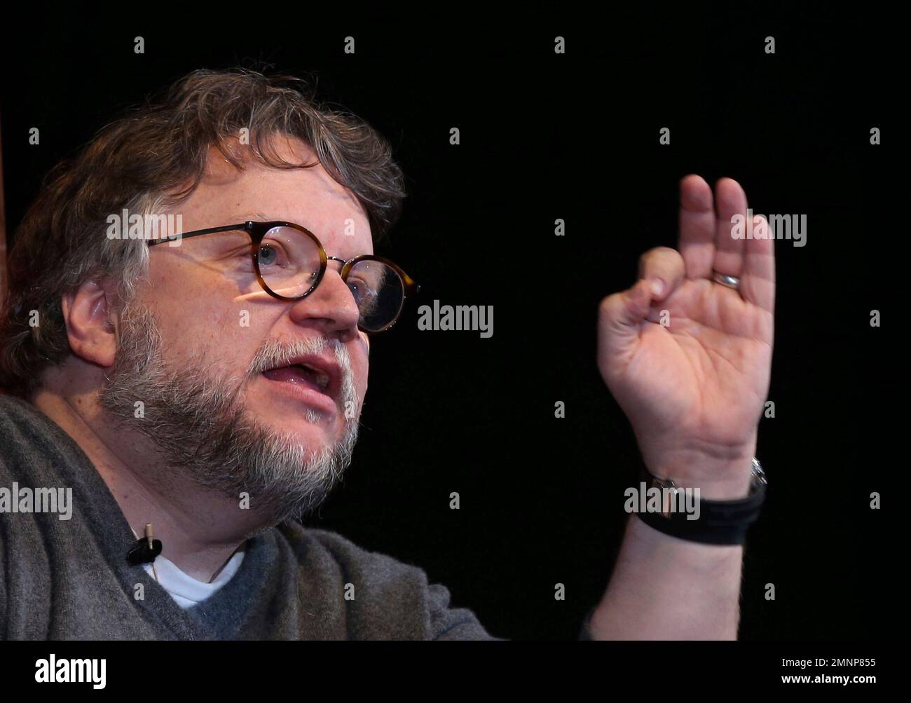 Mexican film director Guillermo del Toro leads a masterclass on his ...
