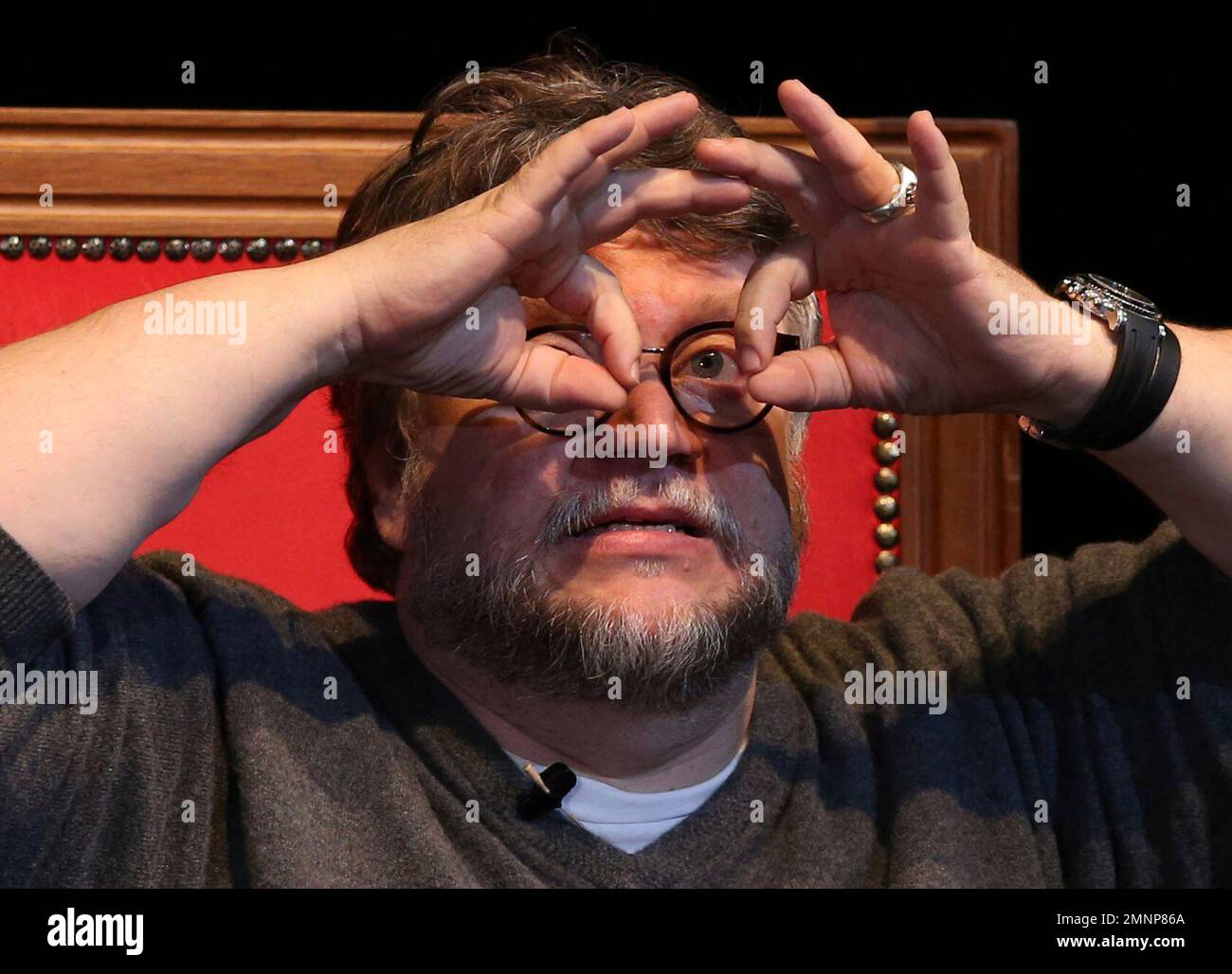 Mexican film director Guillermo del Toro leads a masterclass on his ...