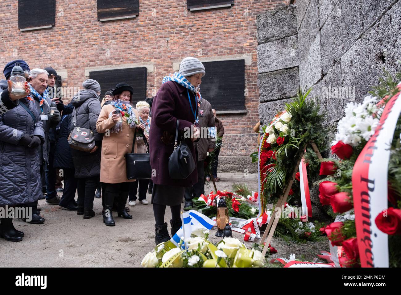 Oswiecim, Poland. 27th Jan, 2023. The Auschwitz Survivors with the ...