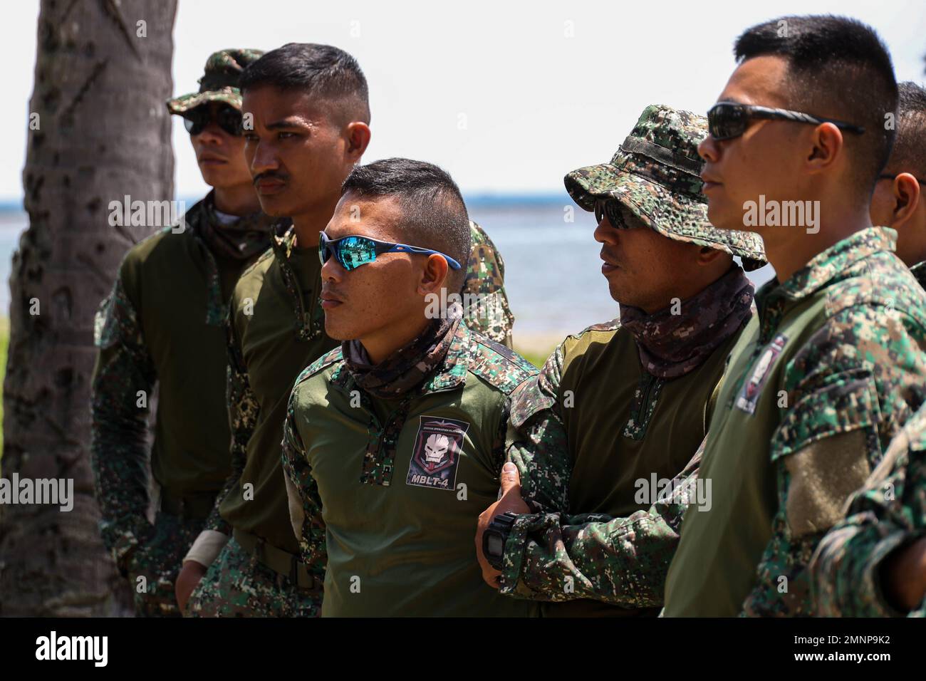 Philippine Marine Corps scout snipers and force reconnaissance Marines participate in a ...