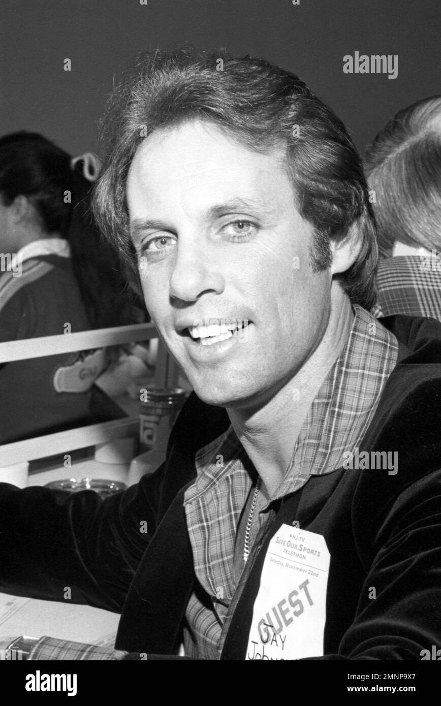 Jay Johnstone at the Save Your Sports Telethon at KHJ TV Studios in Los ...