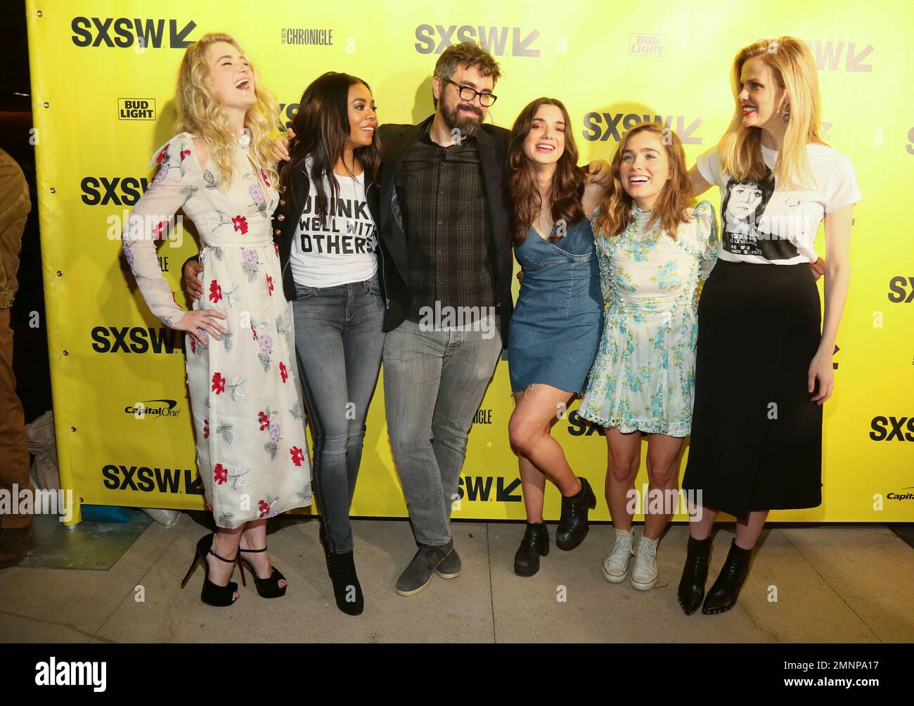 AJ Michalka, Regina Hall, director Andrew Bujalski, Dylan Gelula, Haley ...