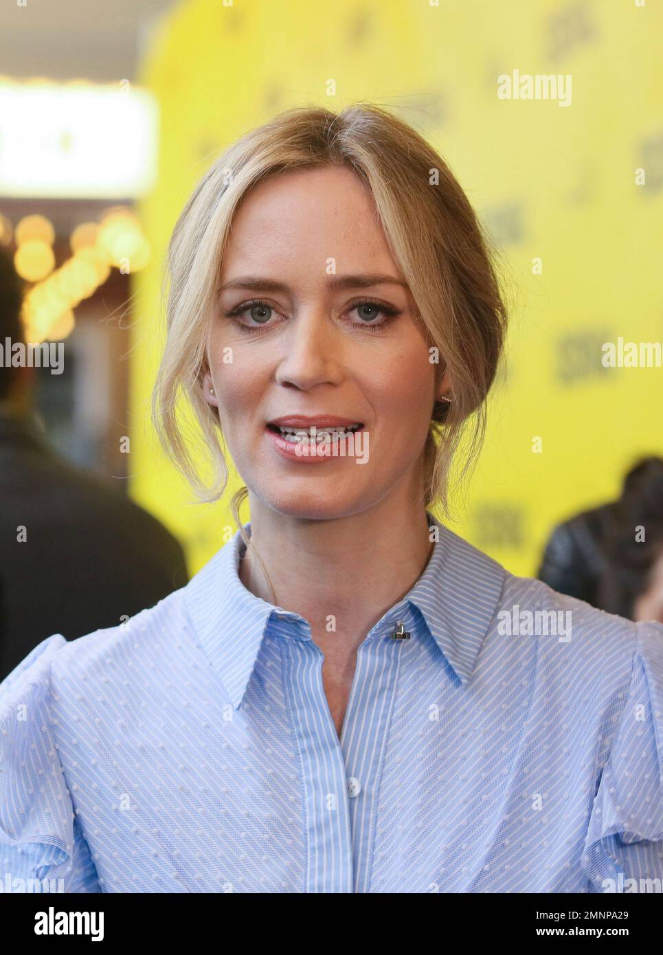 Emily Blunt arrives for the world premiere screening of "A Quiet Place ...