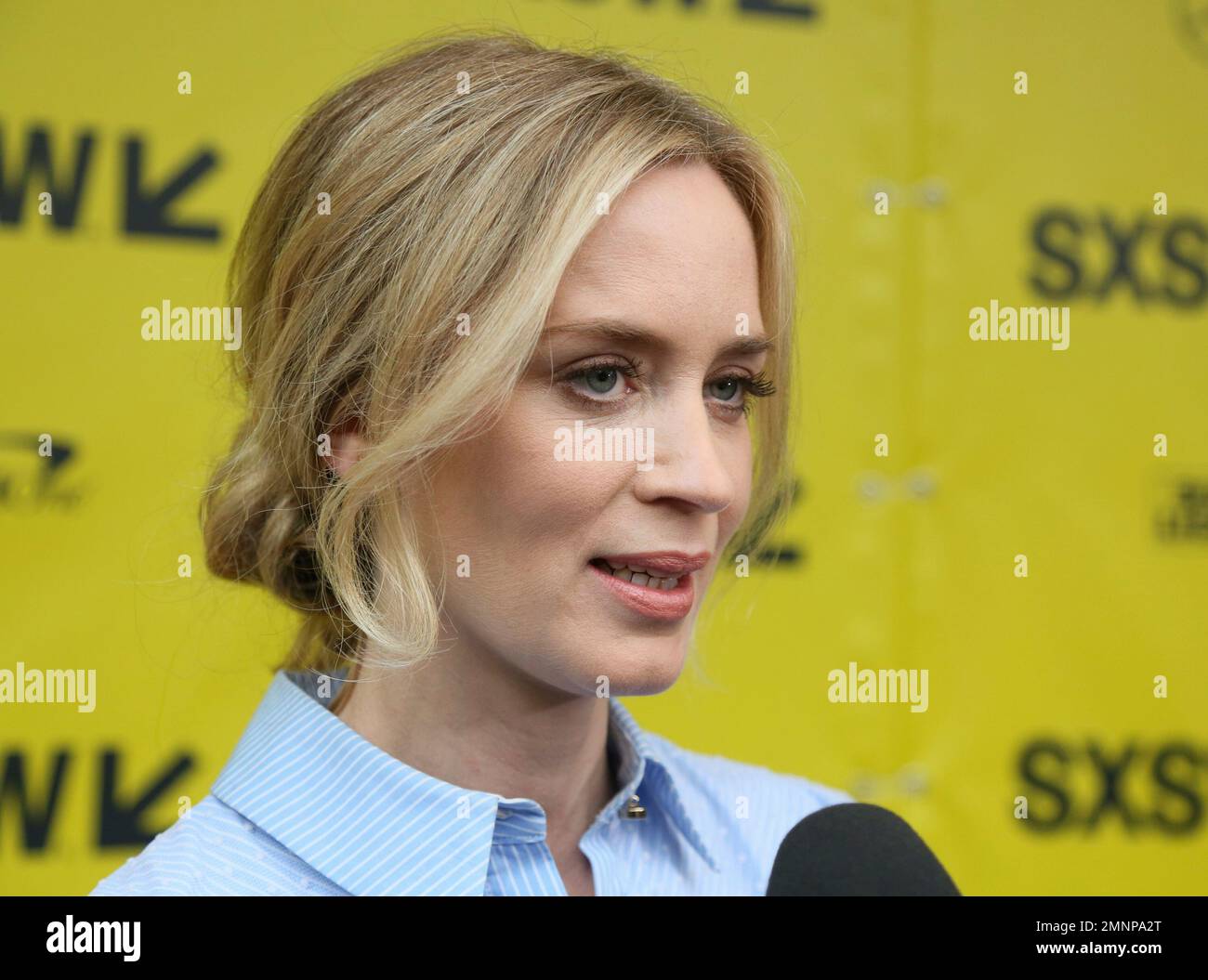 Emily Blunt arrives for the world premiere screening of "A Quiet Place ...