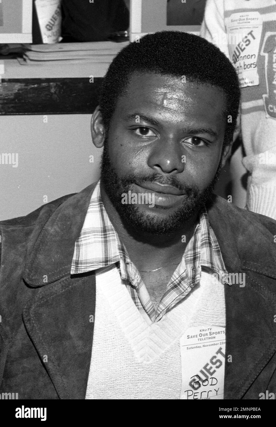 Rod Perry at the Save Your Sports Telethon at KHJ TV Studios in Los ...