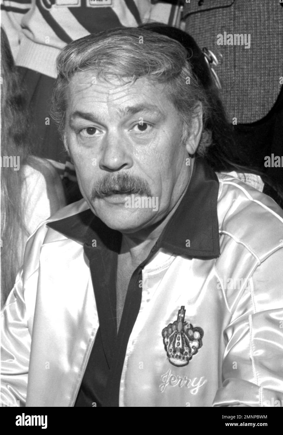 Jerry Buss at the Save Your Sports Telethon at KHJ TV Studios in Los ...