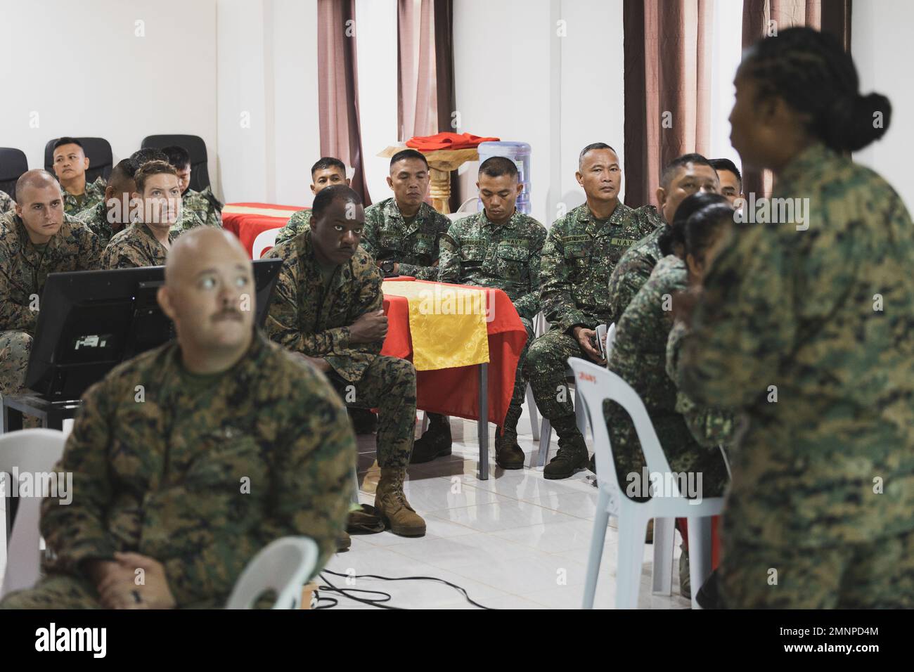 U.S. Marine Corps 1st Sgt. Kimberly Barton, a company first sergeant ...