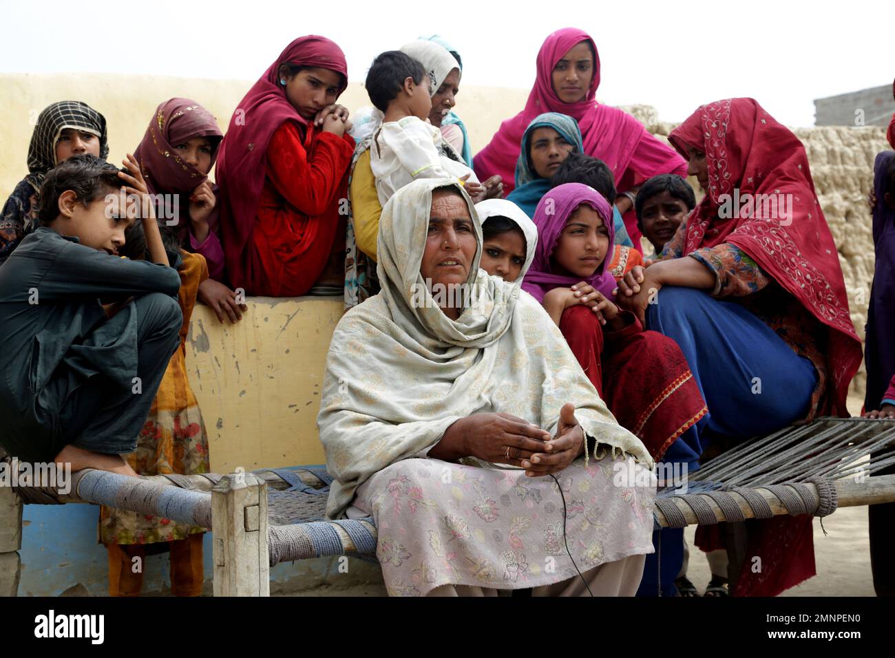 In this March 2, 2018 photo, Pakistani Christian Razia Bibi talks about ...