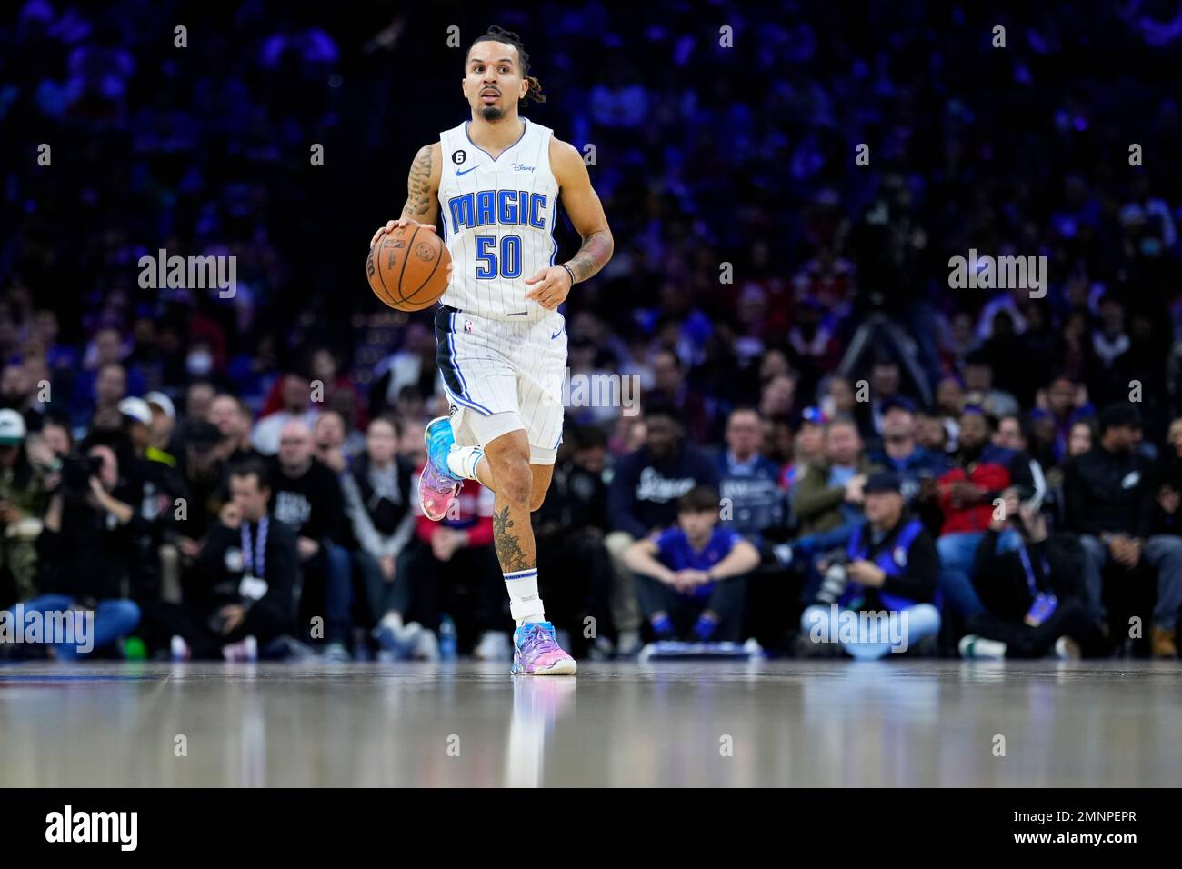 Orlando Magic's Cole Anthony plays during an NBA basketball game ...