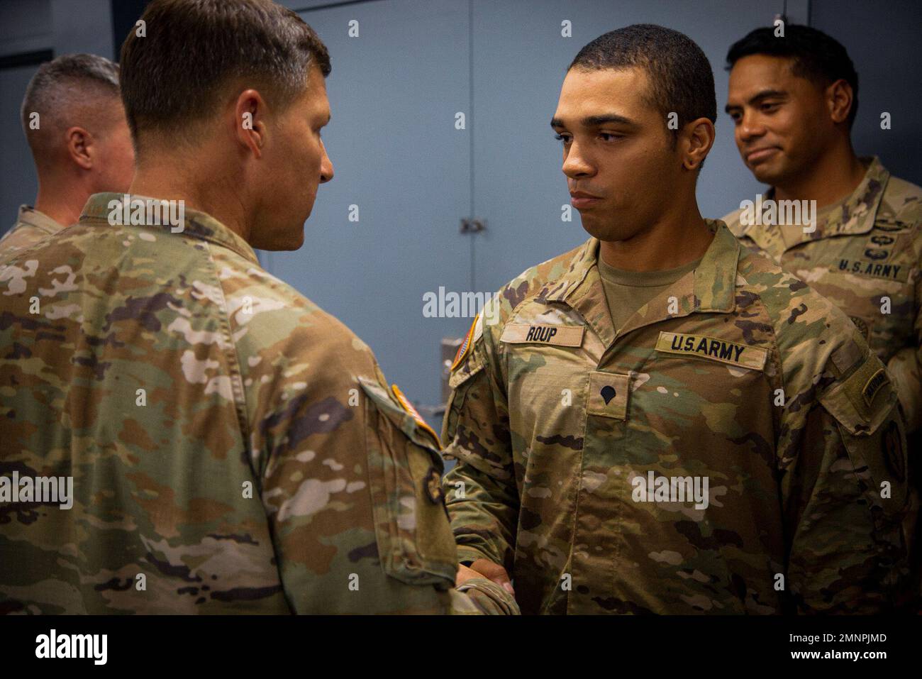 U.S. Army Soldier Spc. Jeremy Roup, infantryman, Bravo Company, 2nd ...