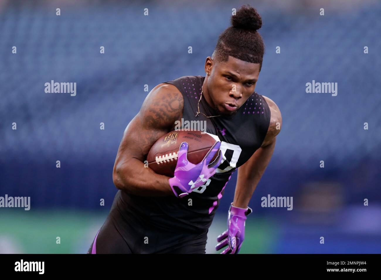 Jacksonville State defensive back Siran Neal runs a drill at the NFL ...