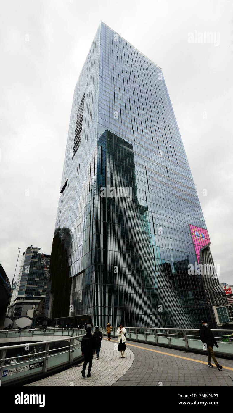 Shibuya Scramble Square building in Shibuya, Tokyo, Japan Stock Photo ...