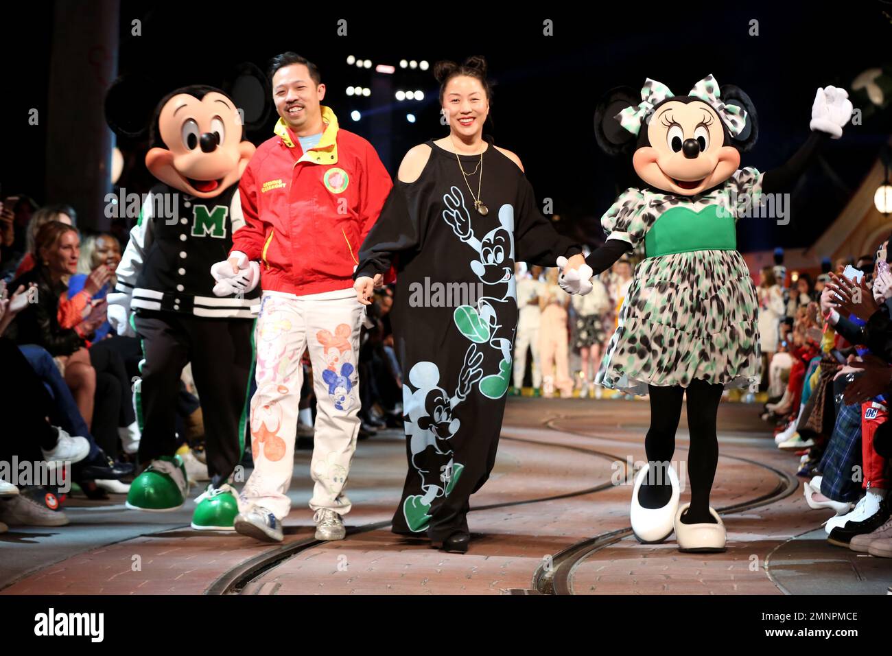 Mickey Mouse, from left, co-founders of Open Ceremony Humberto Leon and ...