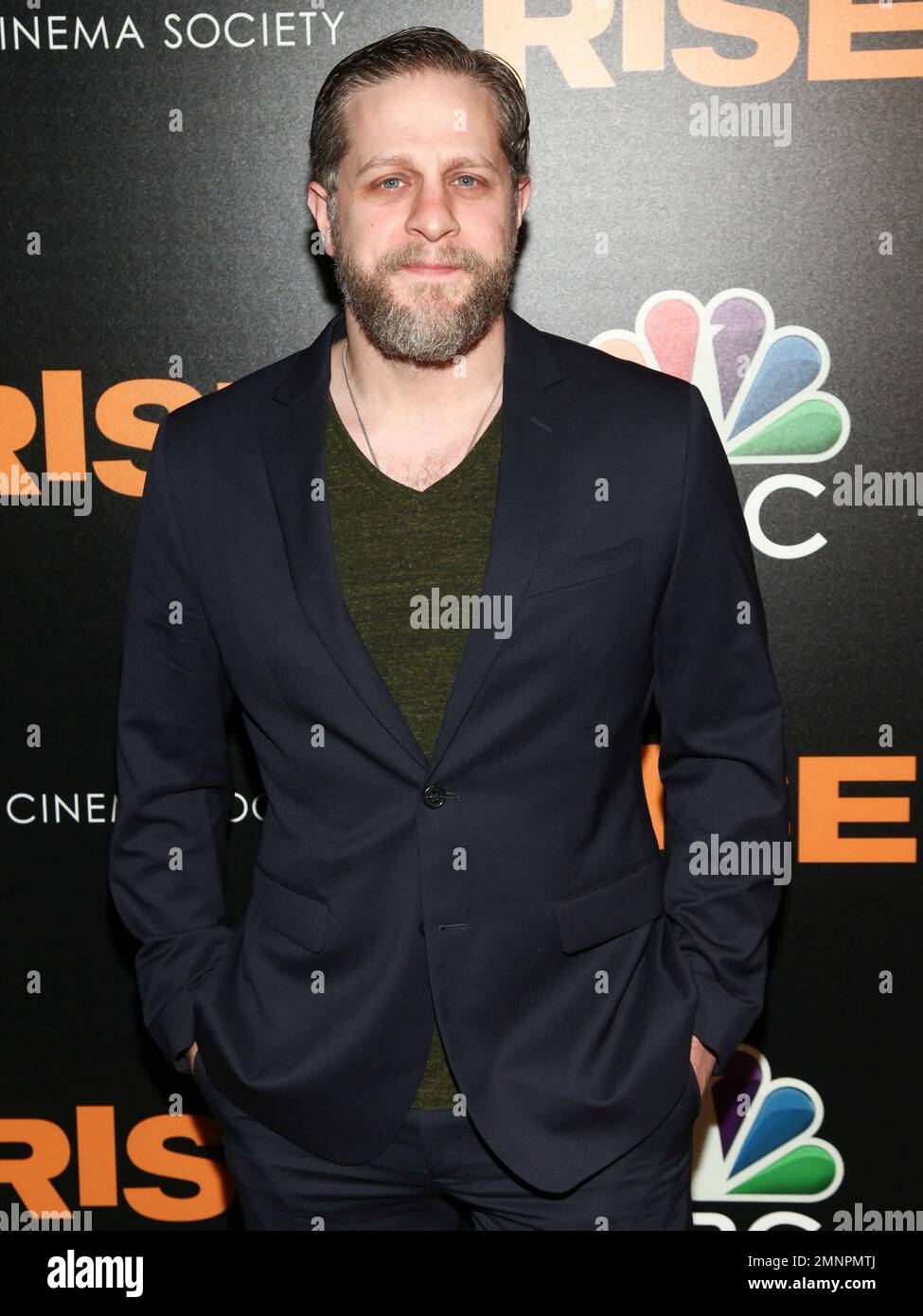 Joe Tippett attends the premiere of NBC's "Rise" at The Landmark at 57 ...