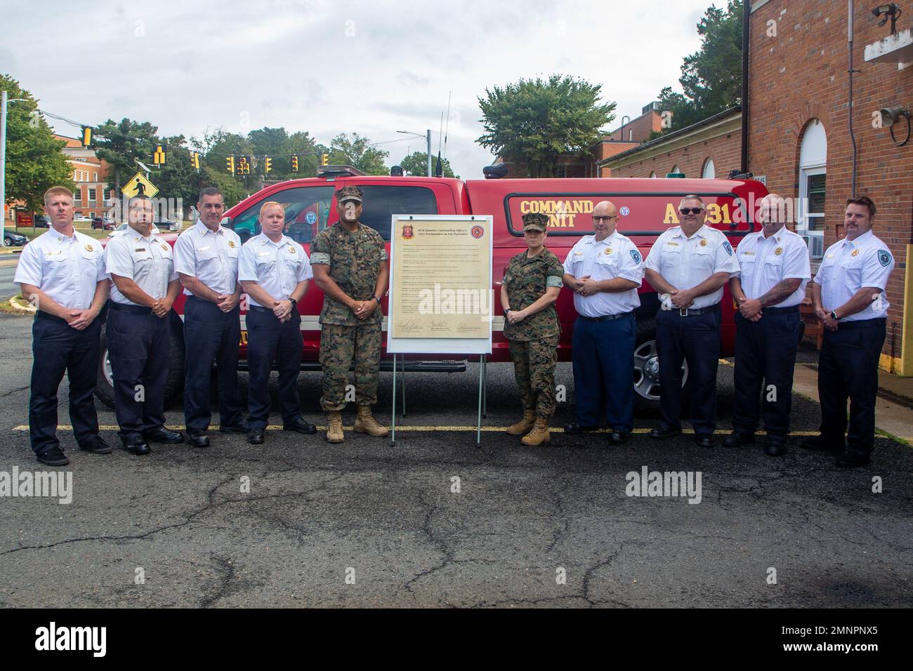 U.S. Marine Corps Lt. Col. David S. Rainey, and Sgt. Maj. Jaqueline Y ...