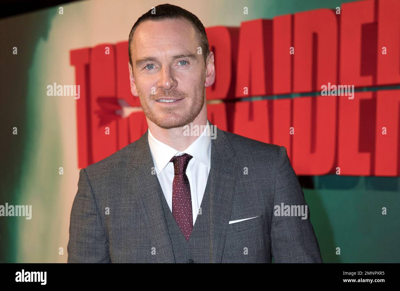 Actor MIchael Fassbender poses for photographers on arrival at the ...