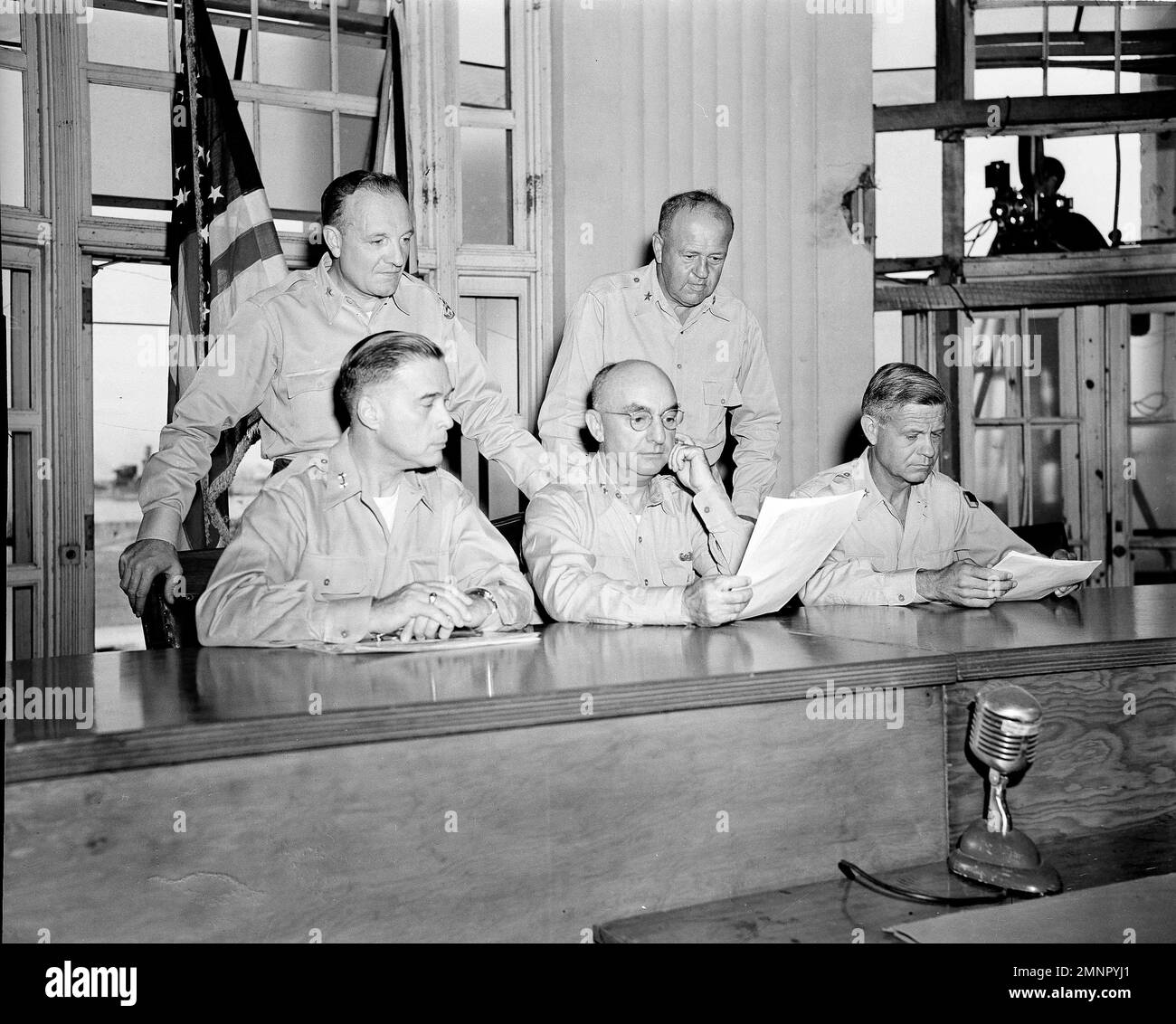The five-man military commission that will hear the trial against ...