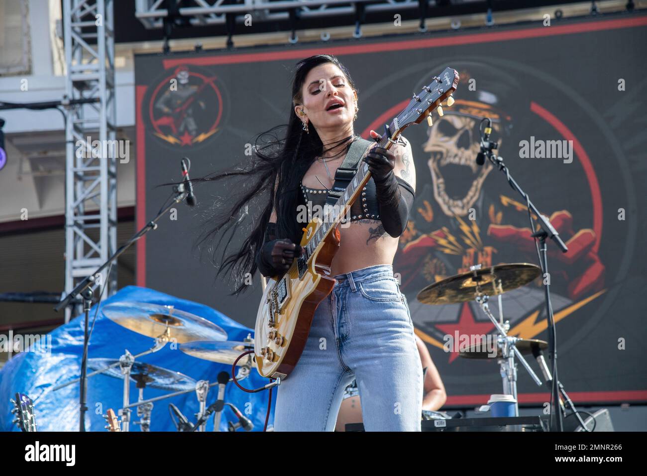 Lilith Czar performs on board the Carnival Magic during day six of the ...