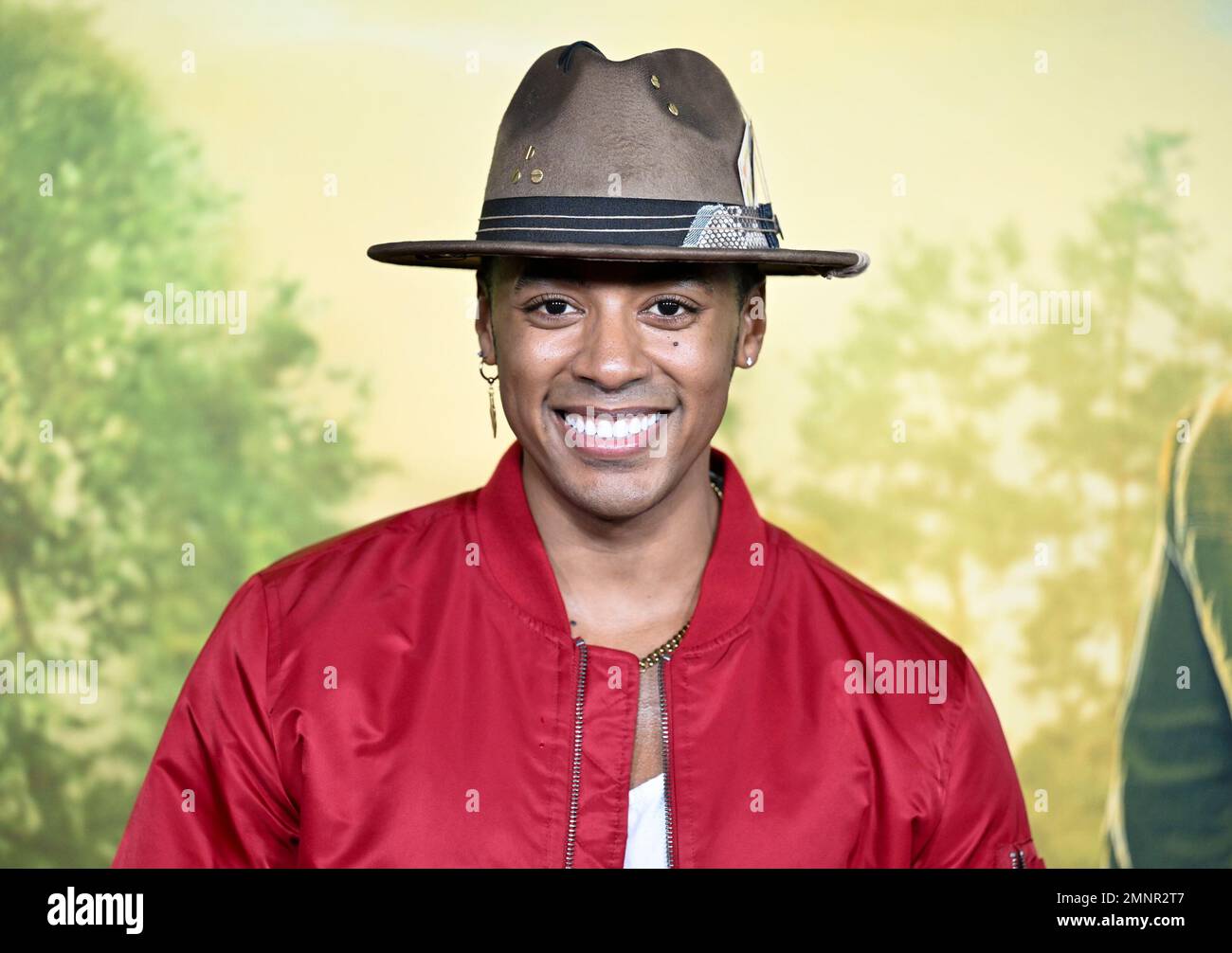 Justin Davis attends the "Knock at the Cabin" world premiere at Jazz at ...