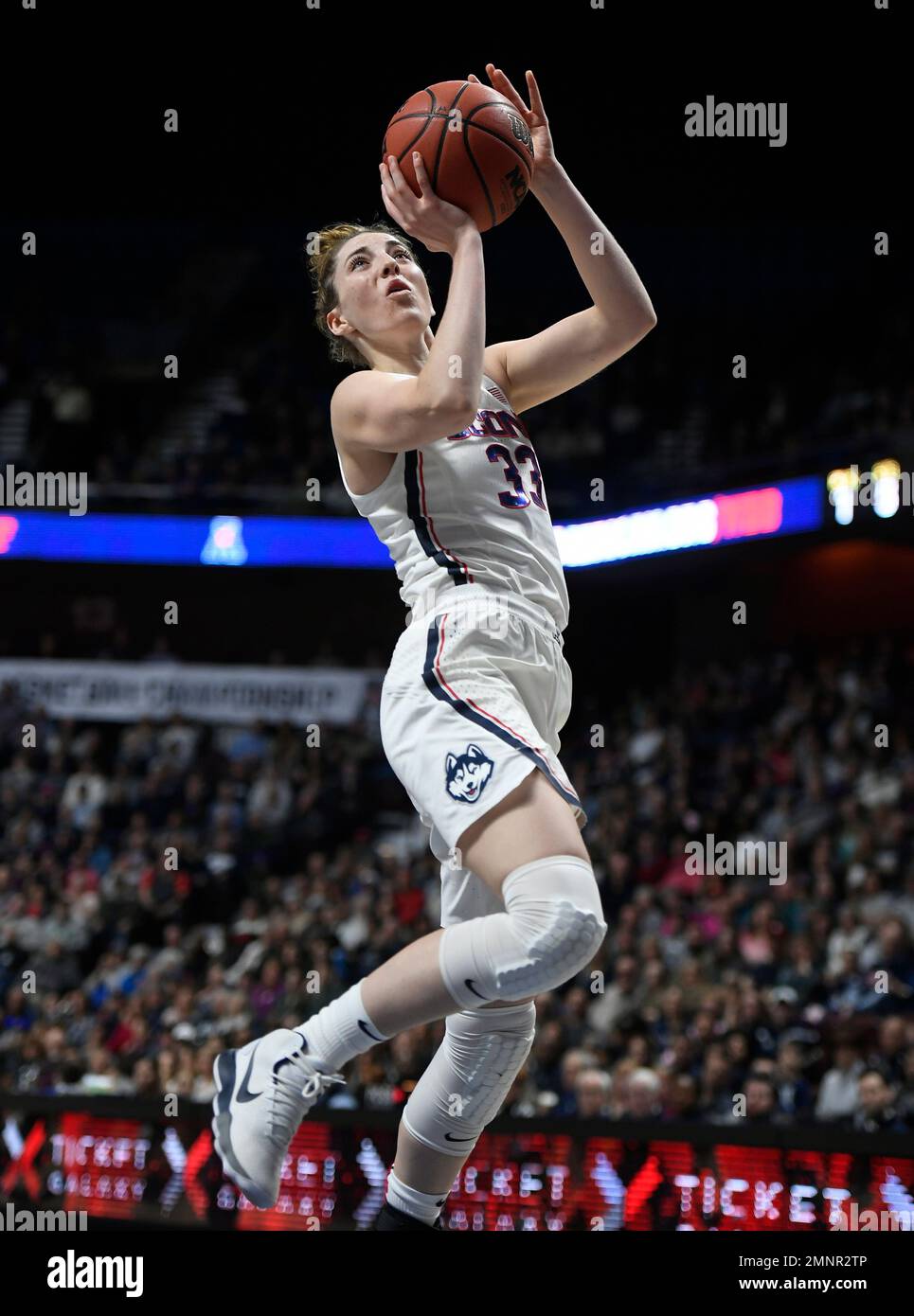 Connecticut's Katie Lou Samuelson during the first half of an NCAA ...