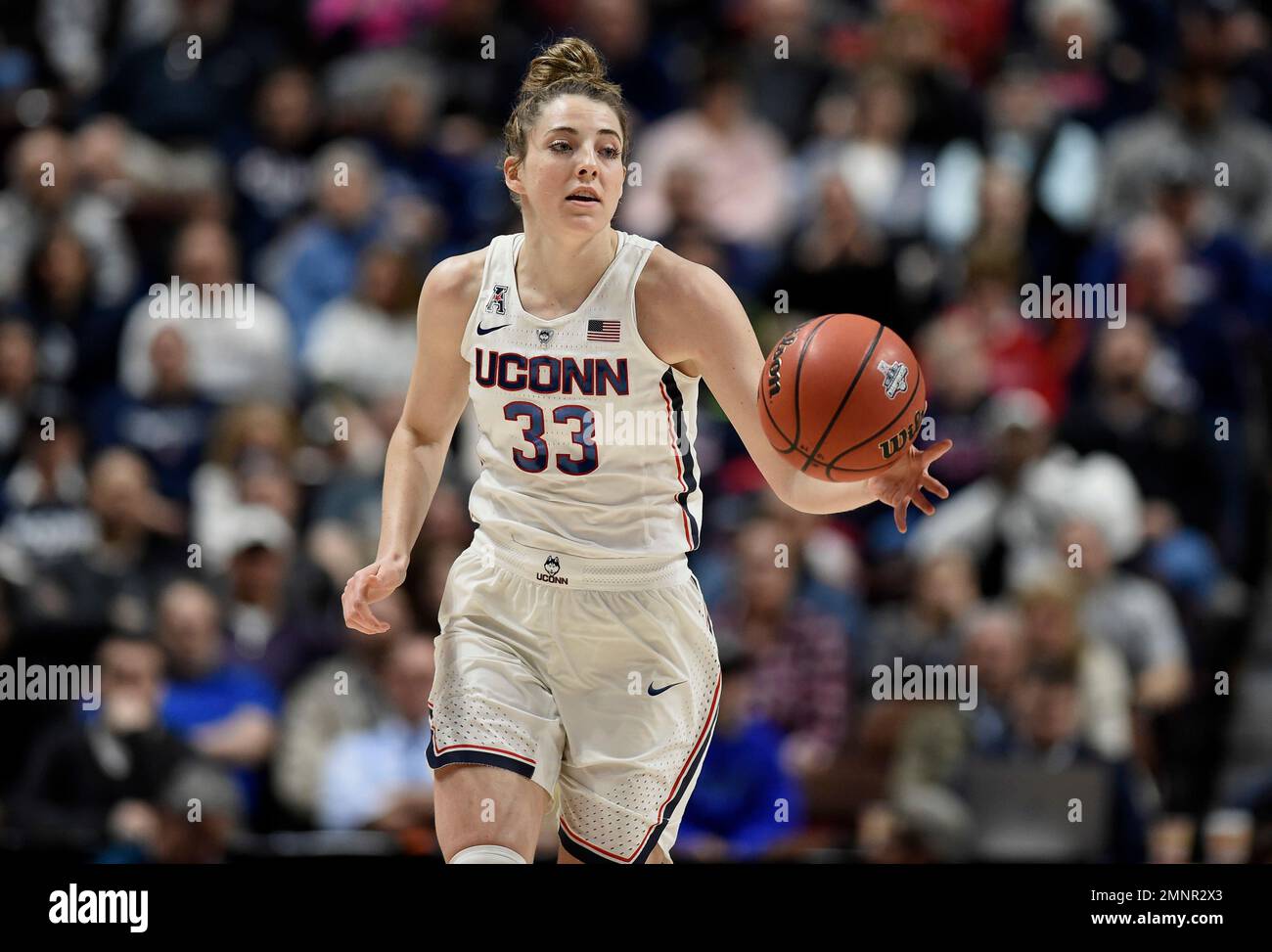 Connecticut's Katie Lou Samuelson during the first half of an NCAA ...