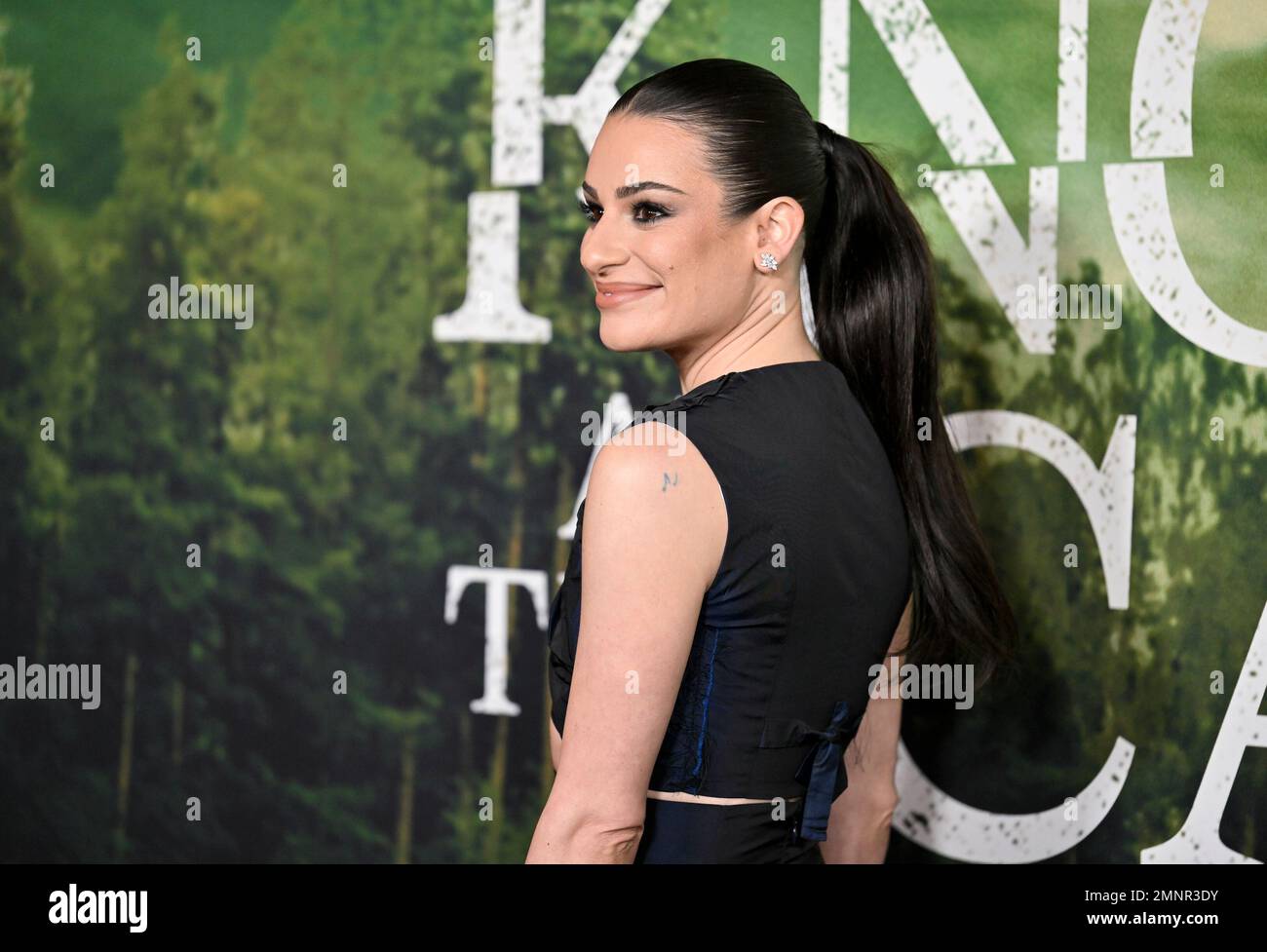Lea Michele attends the "Knock at the Cabin" world premiere at Jazz at ...