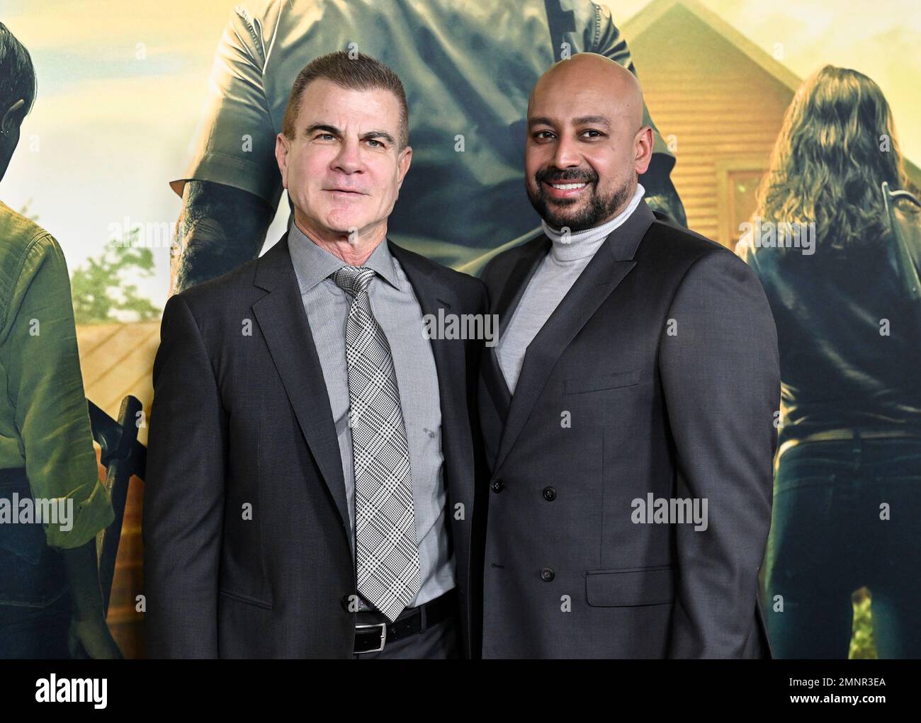 Producers Marc Bienstock, left, Ashwin Rajan attend the "Knock at the ...