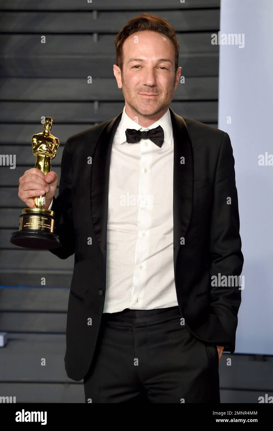 Bryan Fogel, winner of the award for best documentary feature for ...