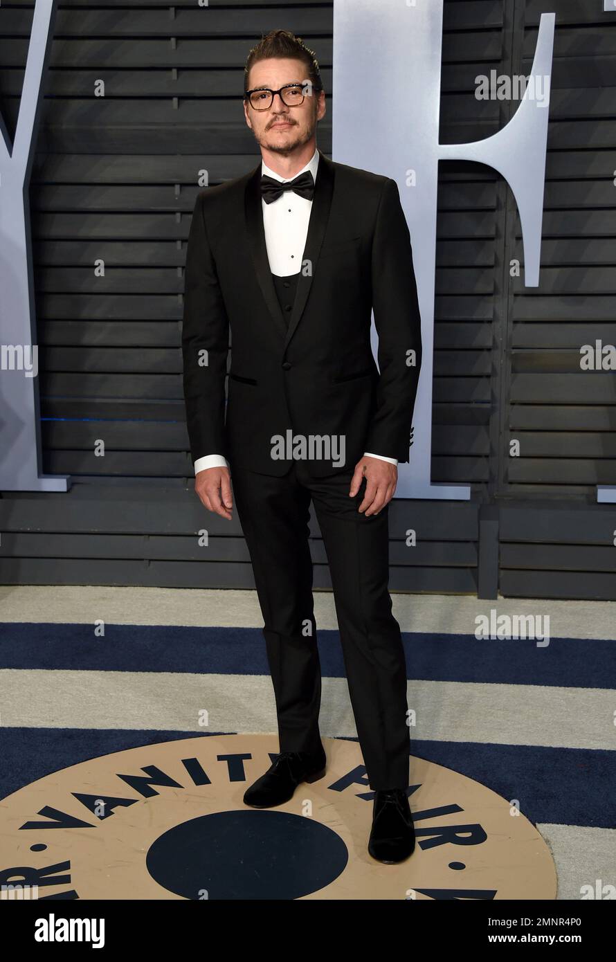 Pedro Pascal arrives at the Vanity Fair Oscar Party on Sunday, March 4 ...