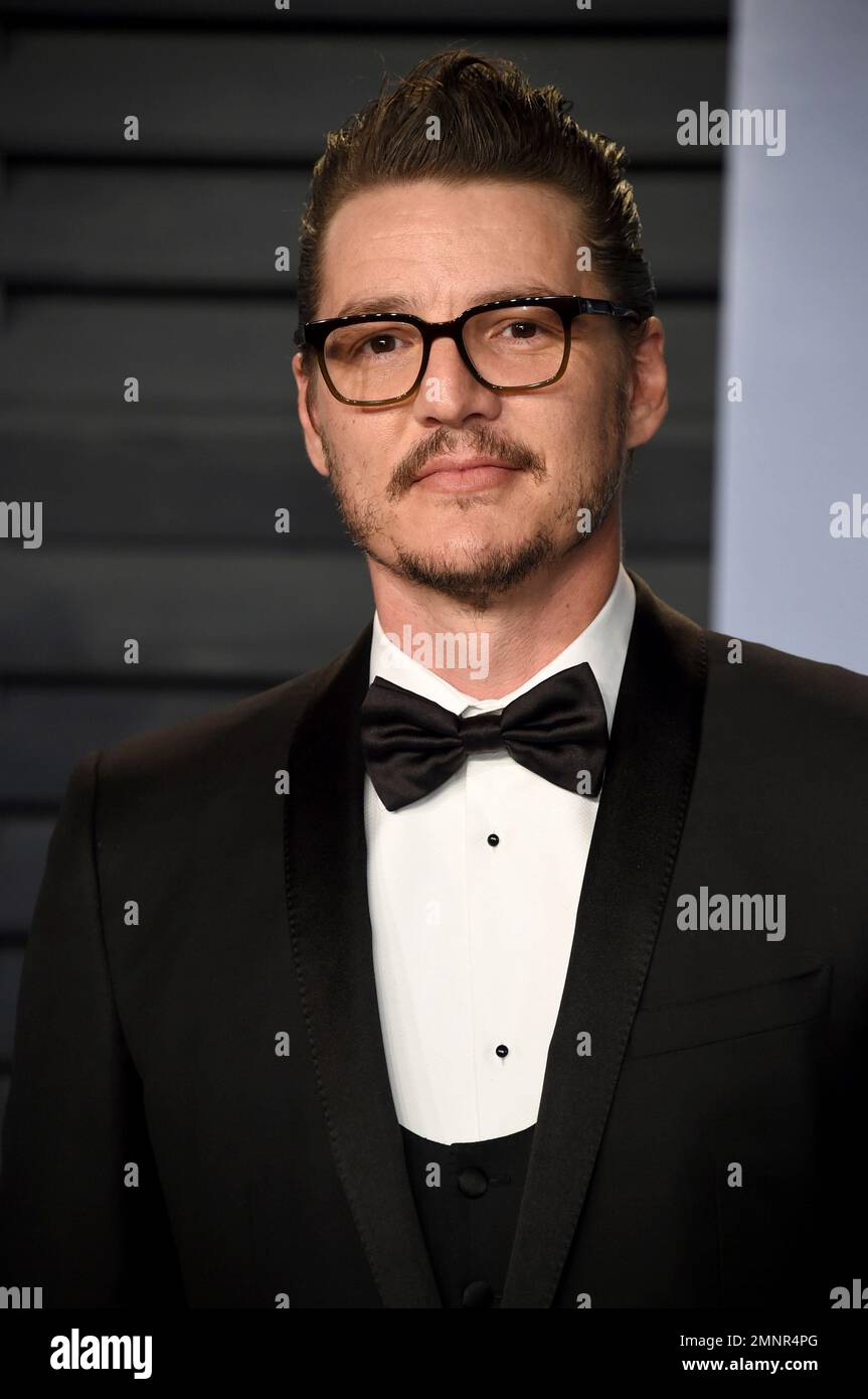 Pedro Pascal arrives at the Vanity Fair Oscar Party on Sunday, March 4 ...