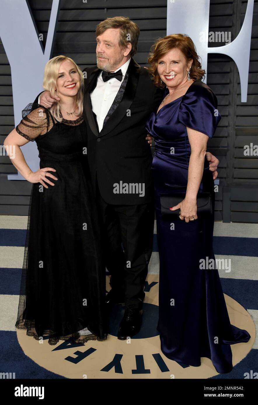 Chelsea Hamill, from left, Mark Hamill, and Marilou York arrive at the ...