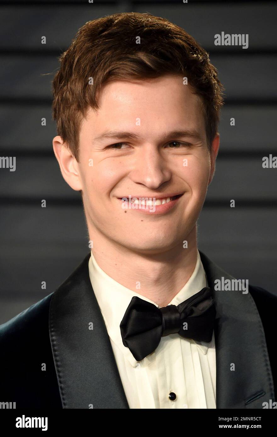 Ansel Elgort arrives at the Vanity Fair Oscar Party on Sunday, March 4 ...
