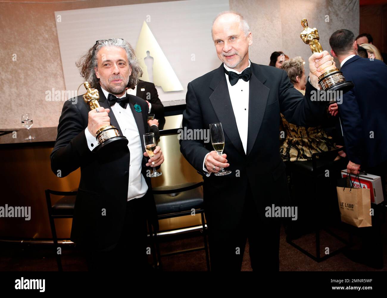 Paul Lambert, left, and John Nelson, winners of the award for best ...