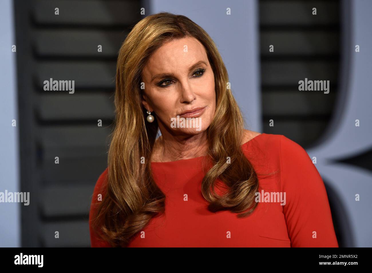 Caitlyn Jenner arrives at the Vanity Fair Oscar Party on Sunday, March ...