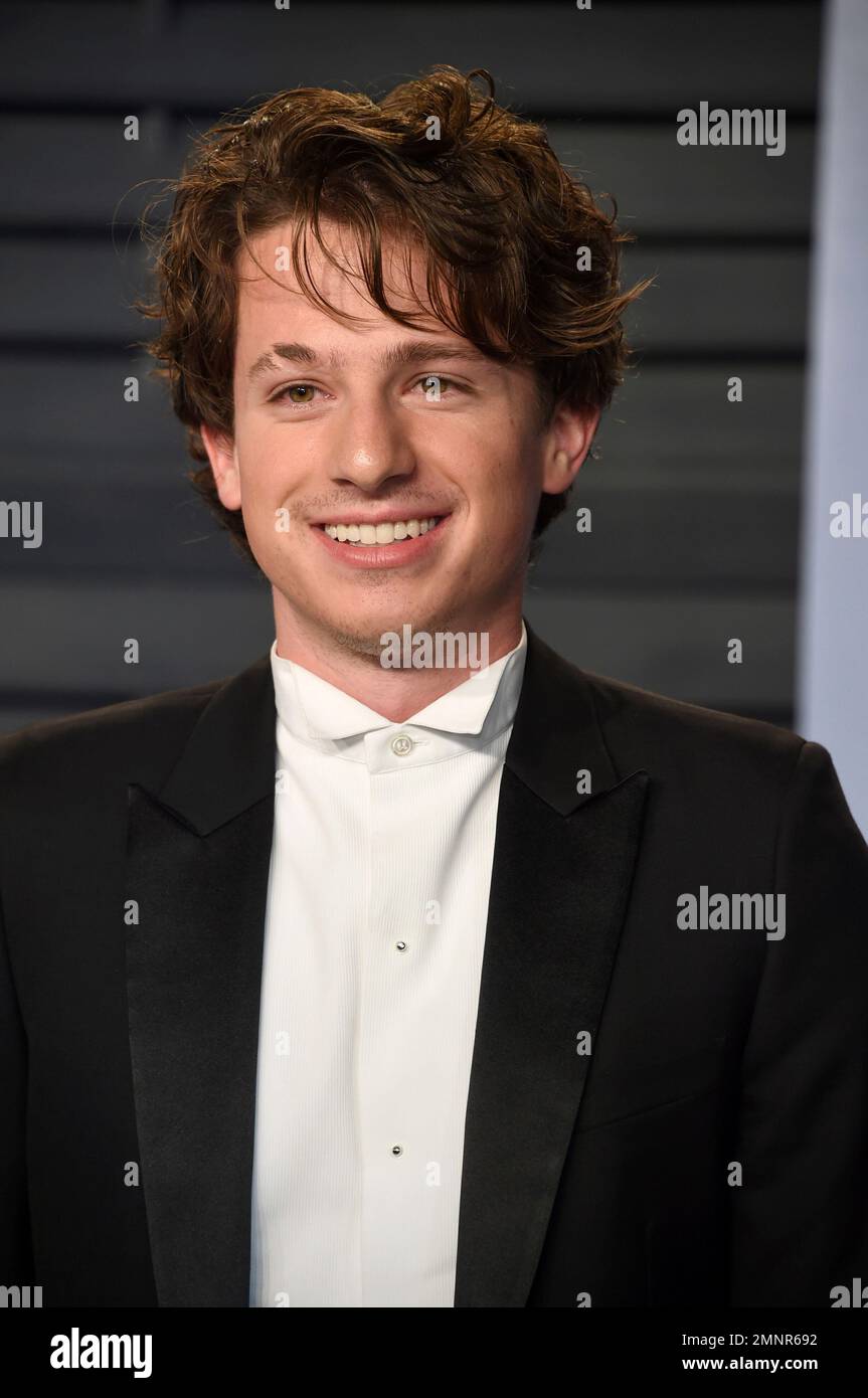 Charlie Puth arrives at the Vanity Fair Oscar Party on Sunday, March 4 ...