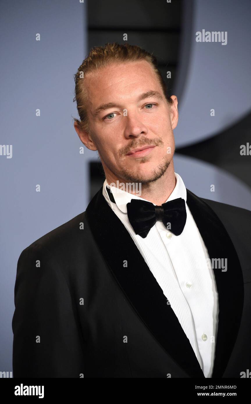 Diplo arrives at the Vanity Fair Oscar Party on Sunday, March 4, 2018 ...