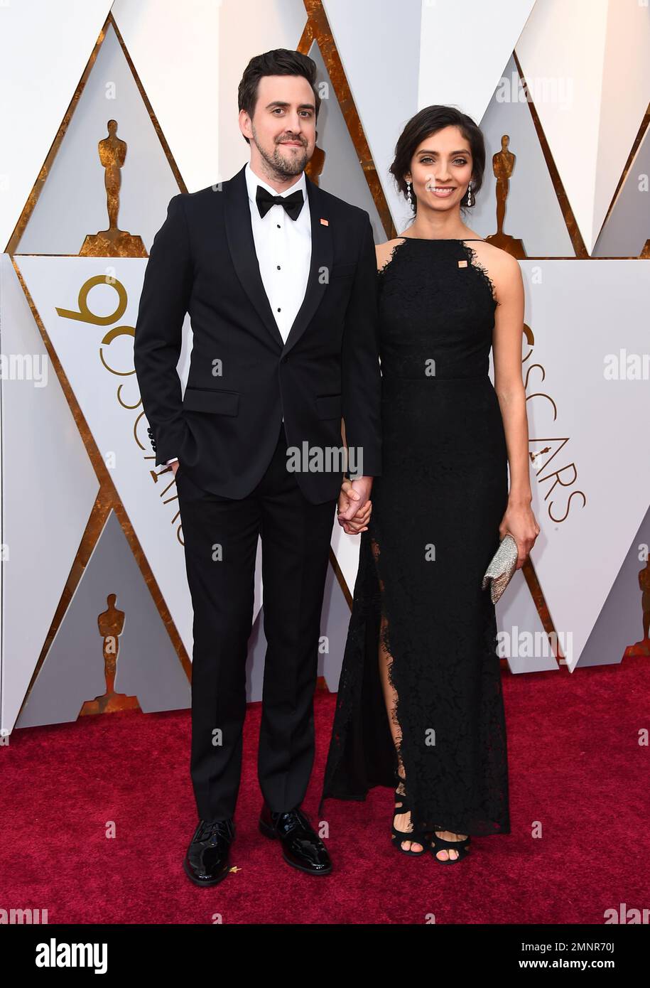 Reed Van Dyk, left, and guest arrive at the Oscars on Sunday, March 4 ...