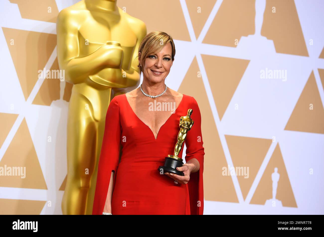 Allison Janney, winner of the award for best performance by an actress ...