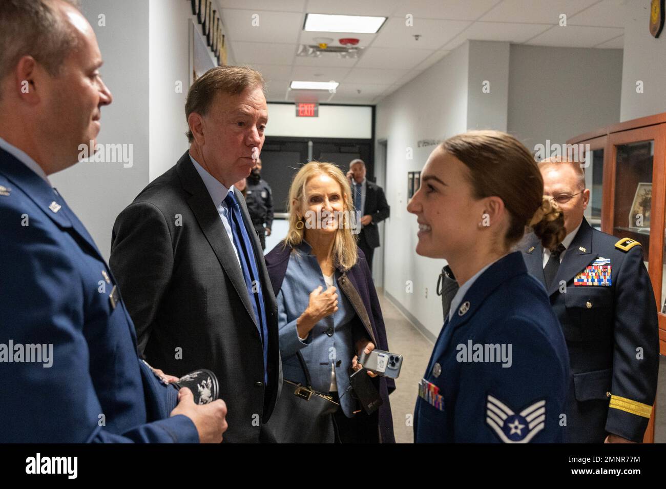 Staff Sgt. Grace Seddon is asked about her recognition as the 103rd ...