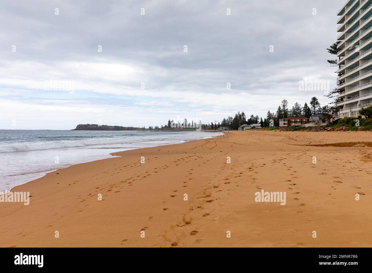 Collaroy Beach Sydney on an overcast summers day 2023, apartment ...