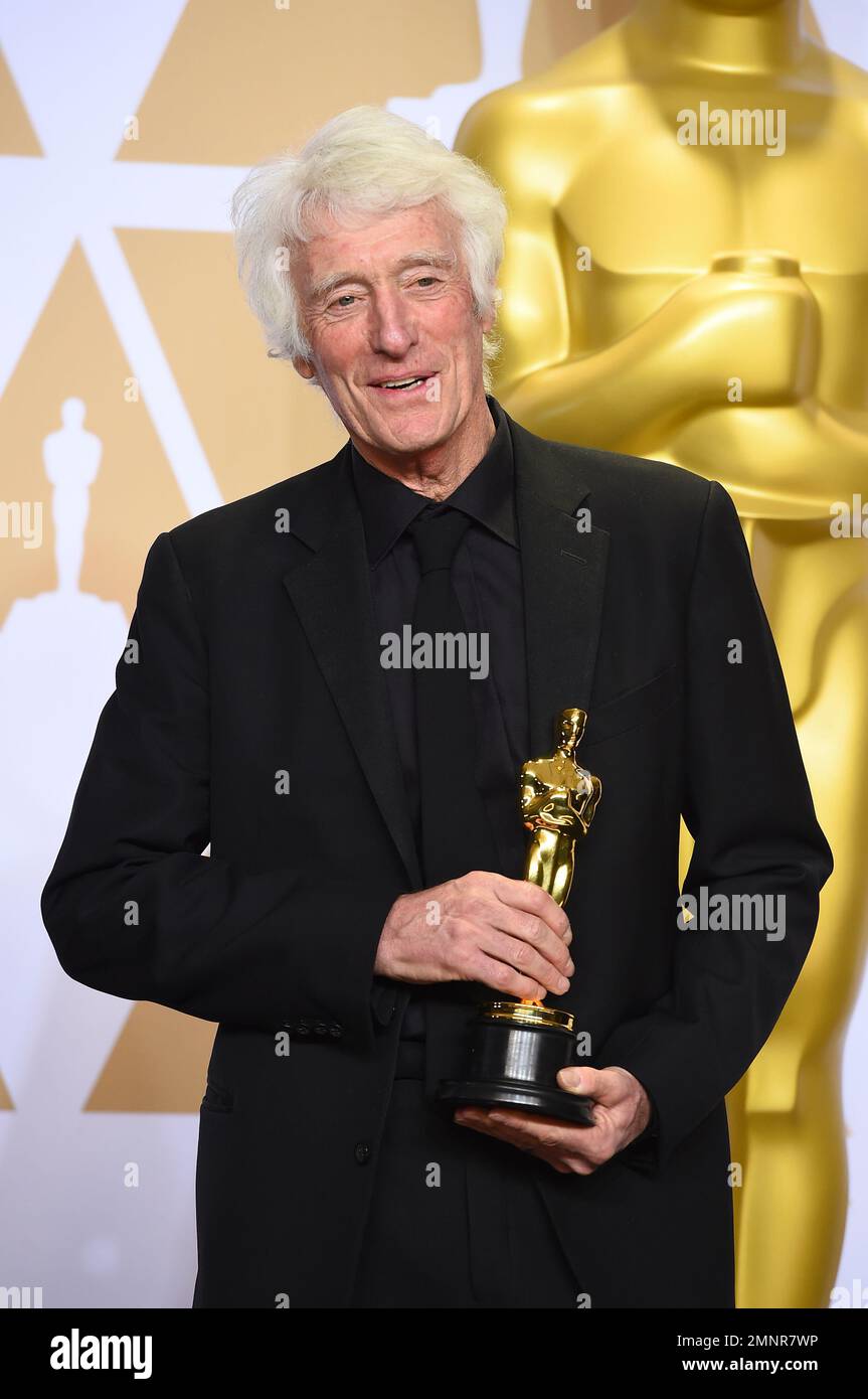 Roger Deakins, winner of the award for best cinematography for "Blade ...