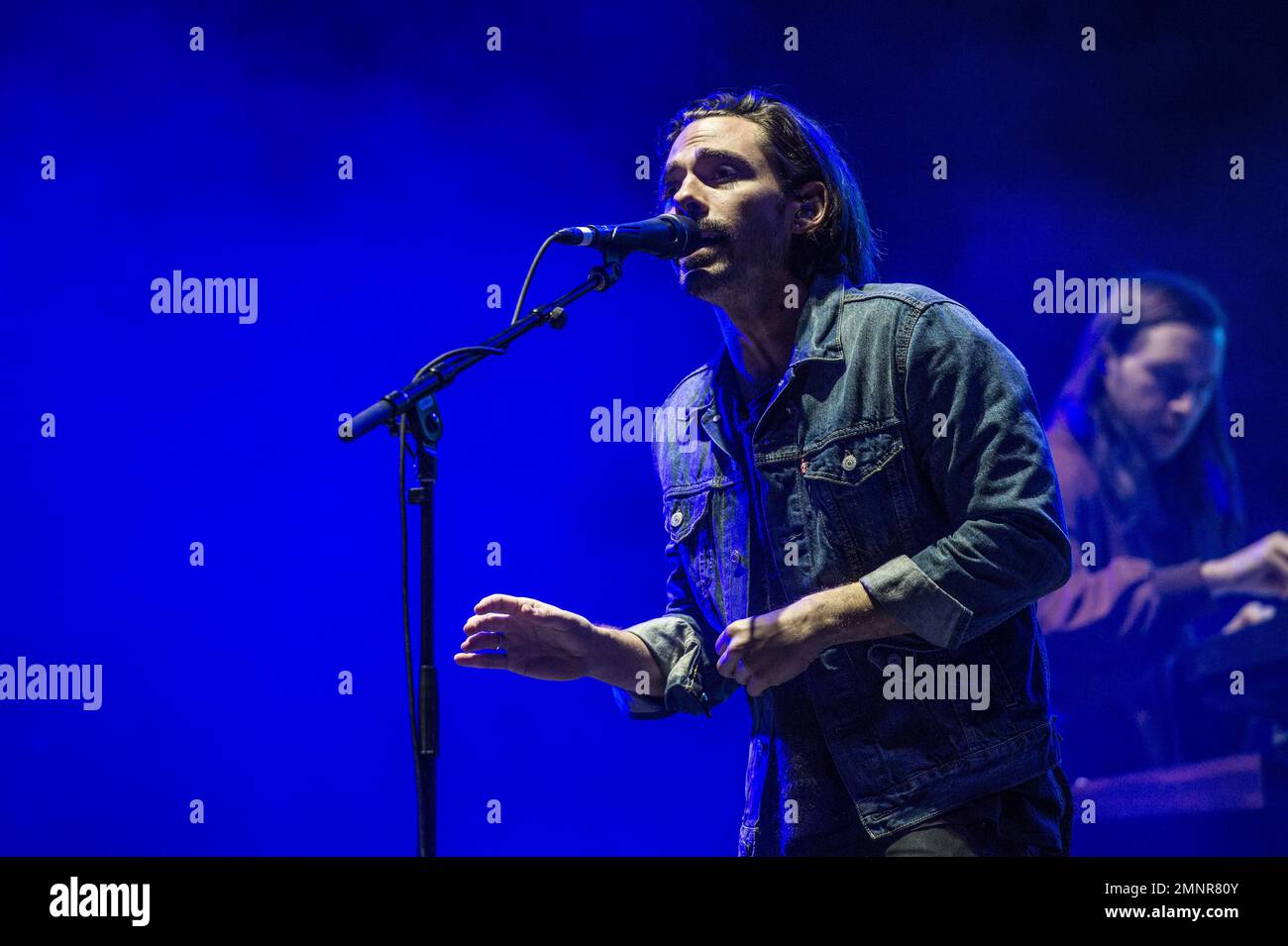 Taylor Rice of Local Natives performs at the Okeechobee Music and Arts ...