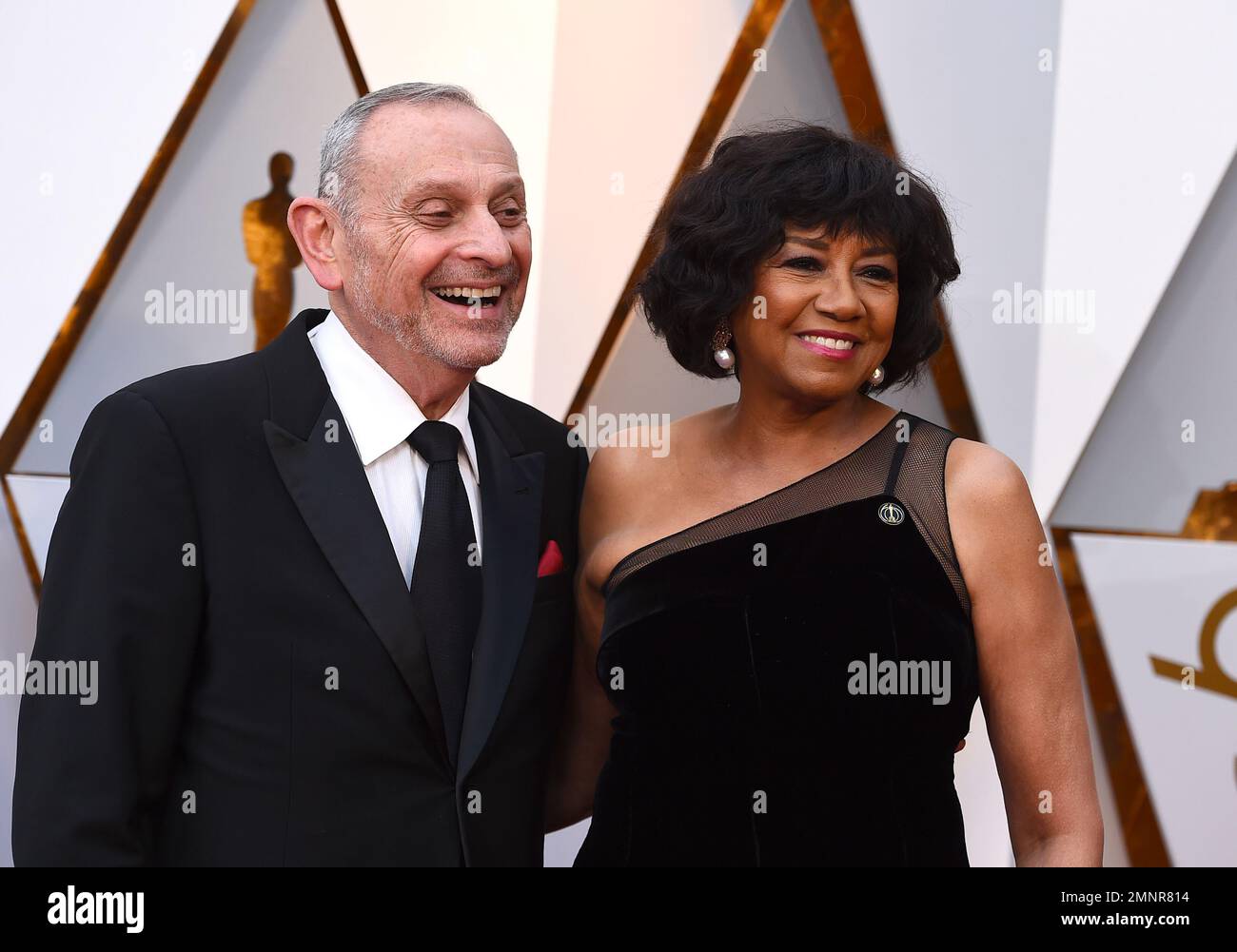 Stanley Isaacs, left, and Cheryl Boone Isaacs arrive at the Oscars on ...