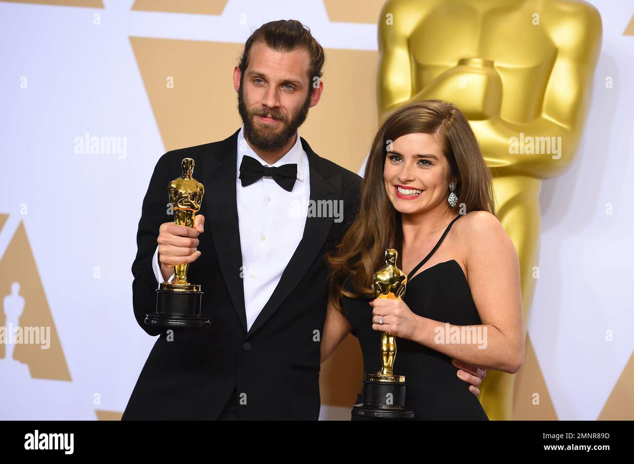 Chris Overton, left, and Rachel Shenton, winners of the award for best ...